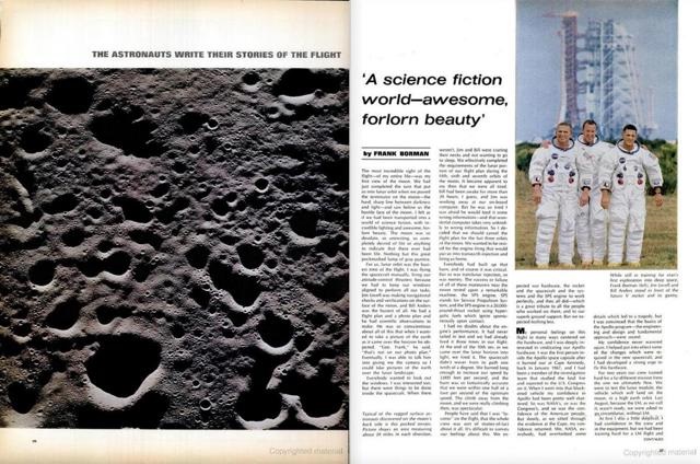 Apollo 8 Orbital sunset over the backside of the Moon, as first seen by ...